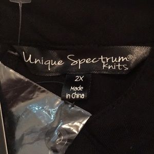 Unique Spectrum | Tops | Unique Spectrum Black Embroidered Bell Sleeve ...